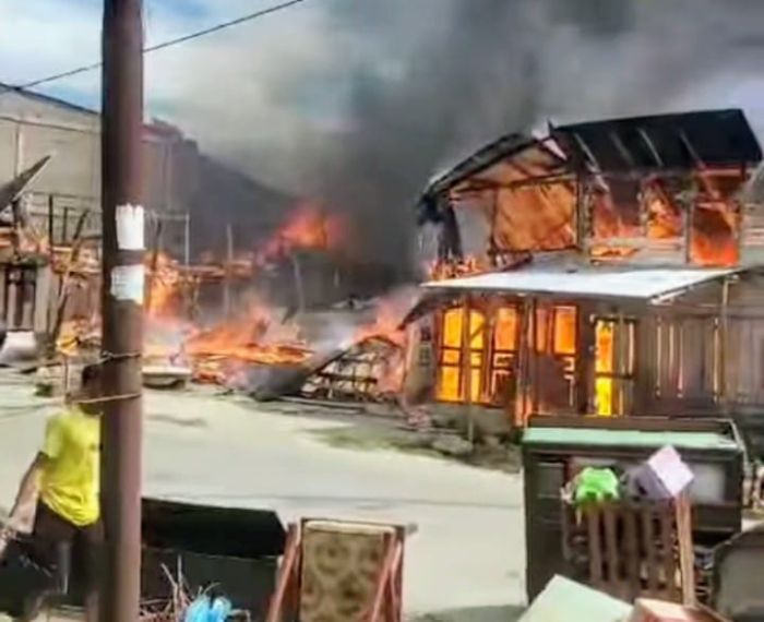 Sembilan Rumah Terbakar di Toba, Kerugian Ditaksir Hingga Rp3 Miliar