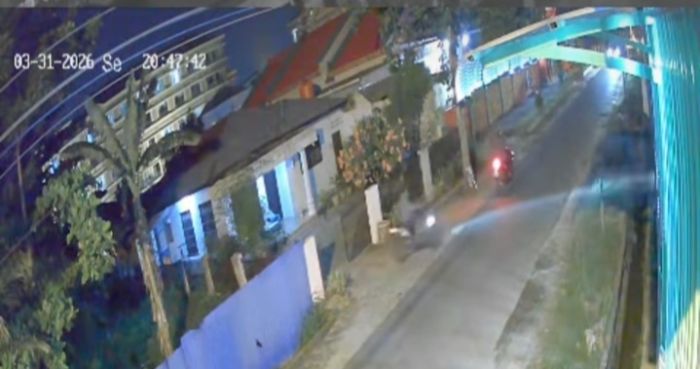 Aksi Pelaku Curanmor di Lubuk Pakam Terekam CCTV