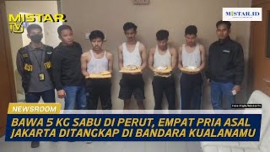 Newsroom: Bawa 5 Kg Sabu di Perut, Empat Pria Asal Jakarta Ditangkap di ...