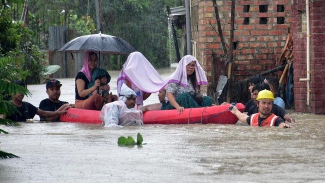 Banjir dan Longsor di India Timur Laut Tewaskan 34 Orang, Ribuan Dievakuasi