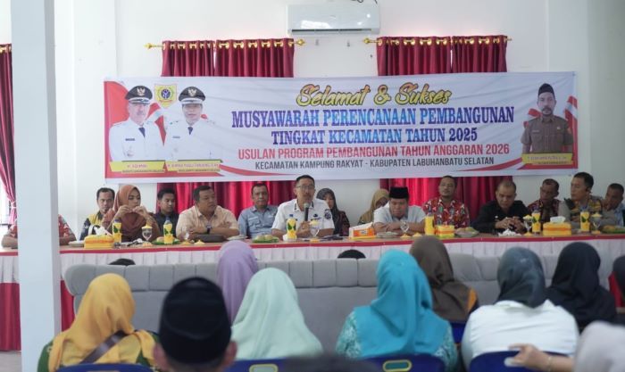 Bupati Labusel Buka Musrenbang RKPD Kecamatan Kampung Rakyat