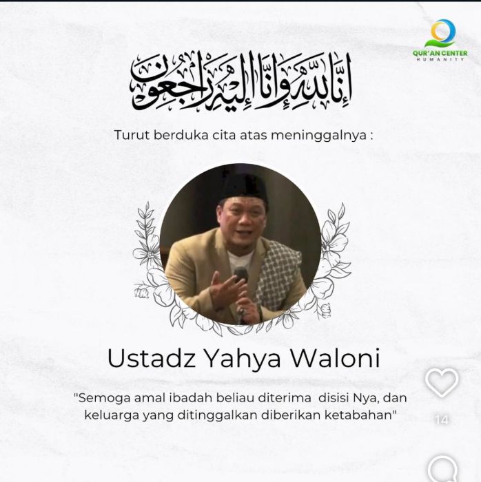 Ustaz Yahya Waloni Wafat Usai Khutbah Jumat di Masjid Darul Falah Makassar