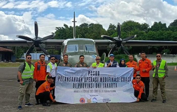 Operasi Modifikasi Cuaca Berhasil Turunkan Hujan 50-60 Persen di Jakarta