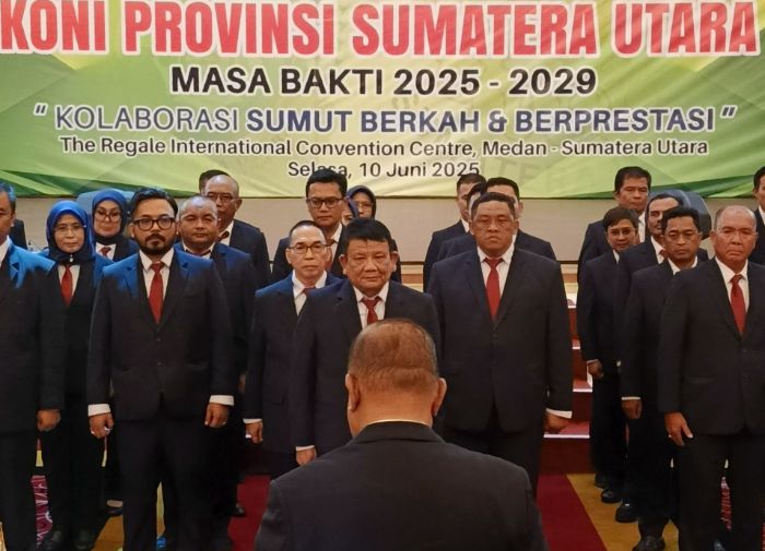 Pengurus KONI Sumut Periode 2025-2029 Dilantik