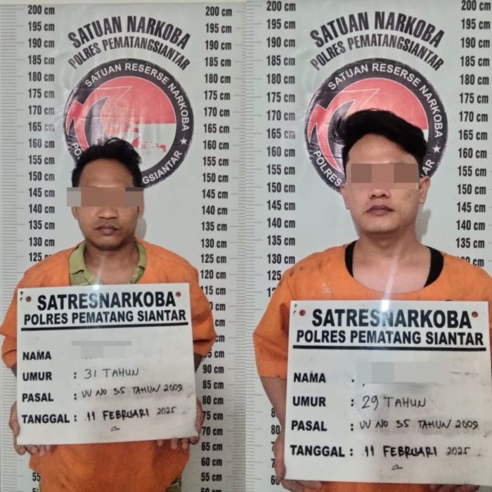 Dua Pria Asal Simalungun yang Edarkan Sabu Ditangkap Polisi