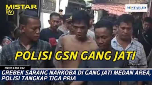 Newsroom: Grebek Sarang Narkoba di Gang Jati Medan Area, Polisi Tangkap ...