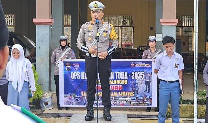 Polres Simalungun Gelar Operasi Keselamatan Toba 2025 di Jalan Raya dan Sekolah