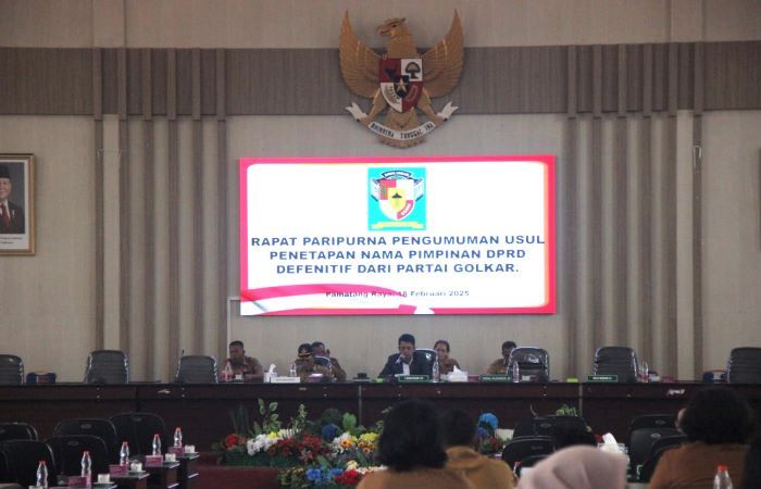 DPRD Simalungun Umumkan Usulan Pimpinan Definitif dari Partai Golkar