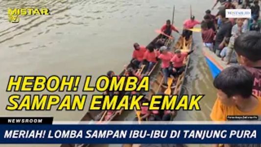 Newsroom: Meriah! Lomba Sampan Ibu-Ibu di Tanjung Pura