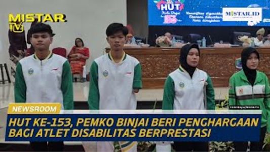 Newsroom: HUT ke-153, Pemko Binjai Beri Penghargaan Bagi Atlet Disabilitas Berprestasi