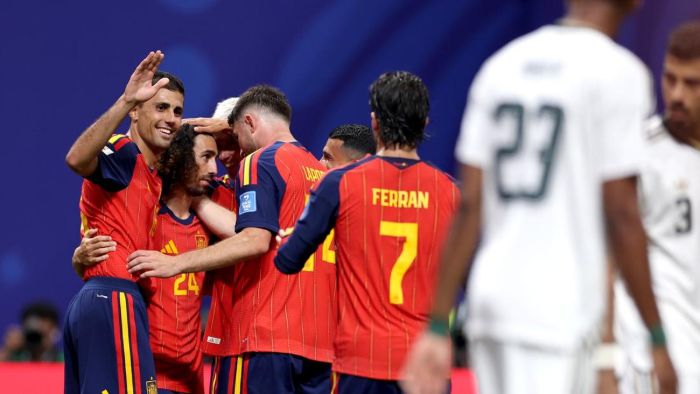 Spanyol Raih Kemenangan Perdana, Tekuk Arab Saudi Empat Gol Tanpa Balas