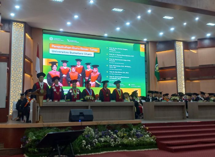 USU Kembali Menambah 6 Guru Besar Tetap