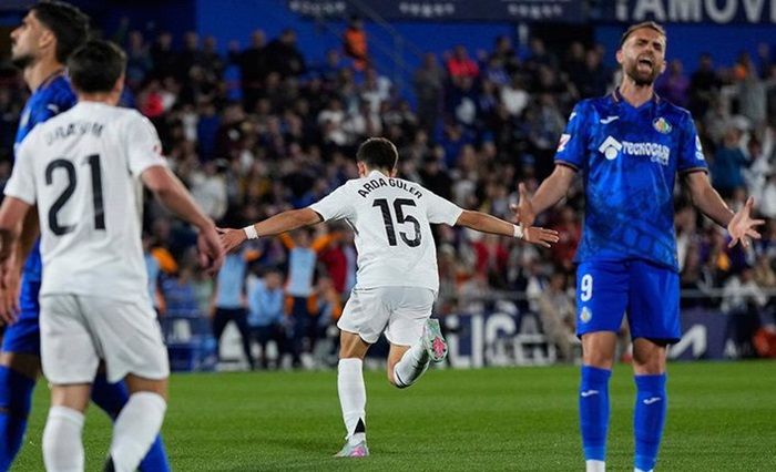 Real Madrid vs Getafe, 1-0: Gol Cantik Arda Güler Bikin Barcelona Tertekan