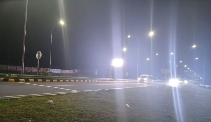 Malam Tahun Baru, Arus Kendaraan di Tol Sinaksak Terpantau Lengang