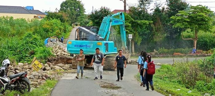 Ada Proyek, Jalan Sentosa-Perumnas Kalsim Sidikalang Dialihkan