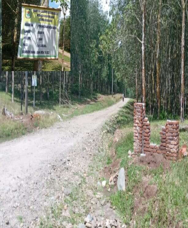 Bangunan Batas Dusun VI Desa Dolok Merawan Terbengkalai dan Hancur ...