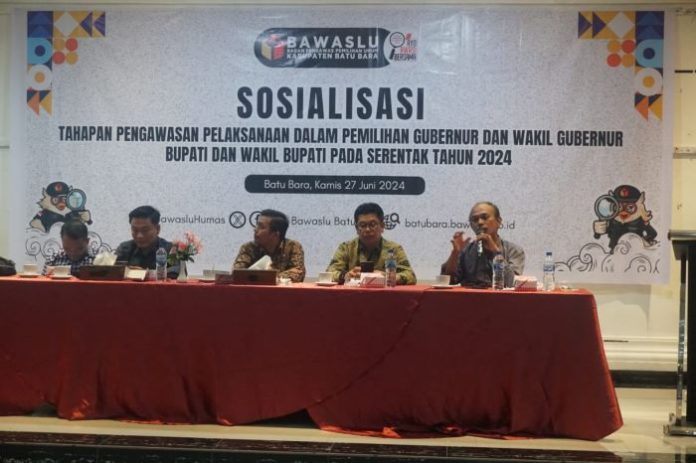 Bawaslu Batu Bara Sosialisasi Pengawasan Tahapan Pilkada 2024