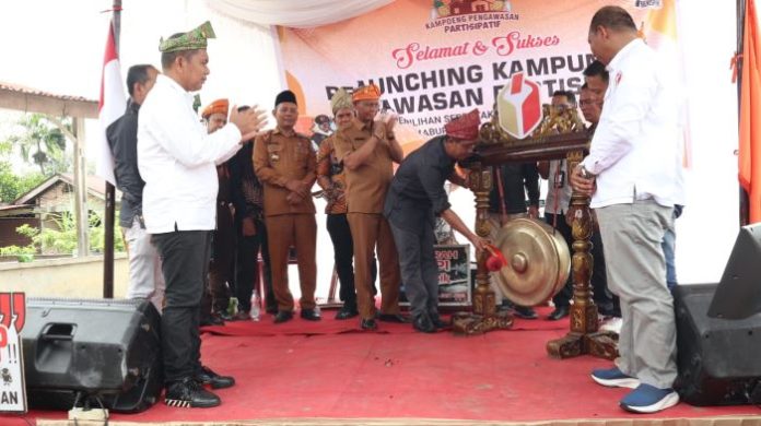 Bawaslu Labuhanbatu Launching Kampoeng Pengawasan Partisipatif Pilkada Serentak 2024