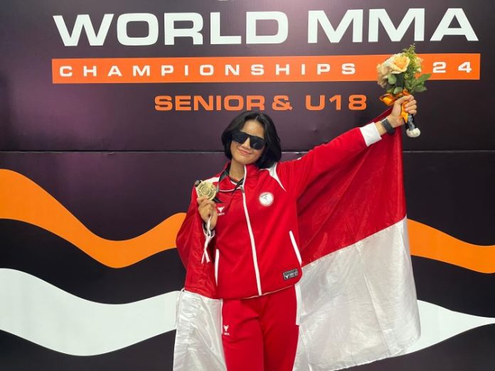 Bripda Aprilia Eka Putri Raih Medali Perunggu di World MMA Championship ...