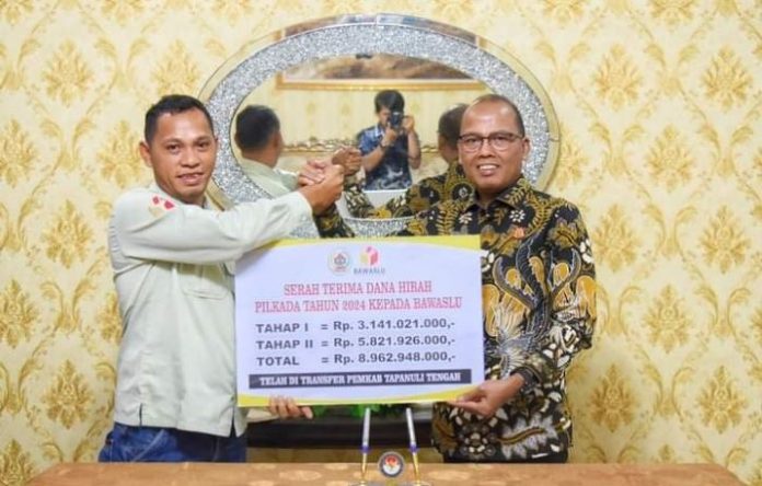 Dana Hibah Pilkada Tapteng Sebesar Rp47 Miliar Direalisasikan
