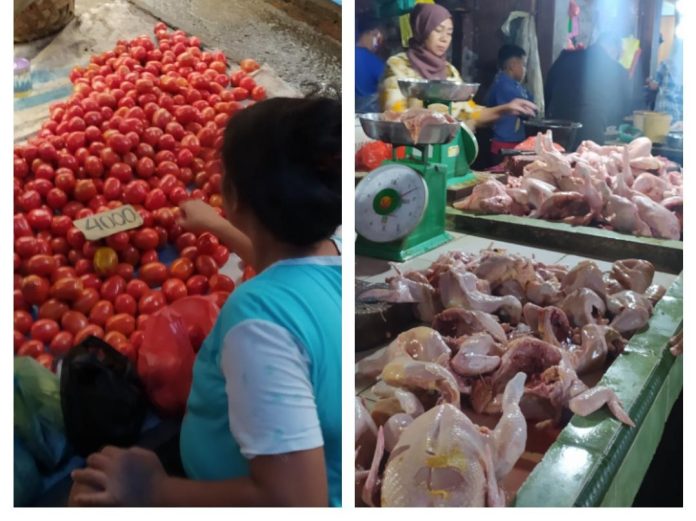 Harga Tomat Anjlok di Siantar, Harga Daging Ayam Merangkak Naik