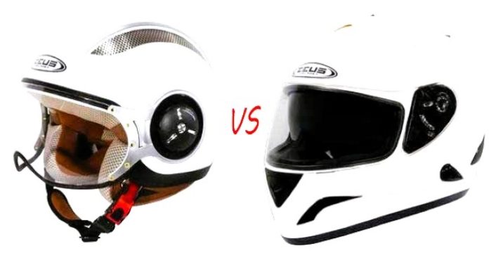 Helm Model Full Face atau Open Face, Mana yang Lebih Aman?