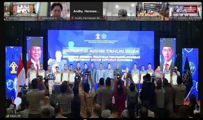 Kanwil Kemenkumham Sumut Dianugerahkan Legislasi Terbaik Ketiga 2024