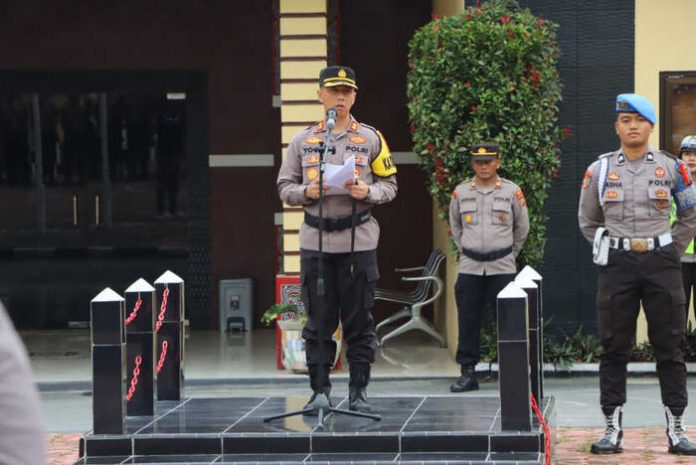 Kapolres Samosir Ingatkan Anggota Jaga Netralitas Pemilu 2024