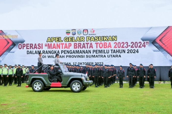 Kawal Pemilu 2024, Kodam I/BB dan Polda Sumut Cek Kesiapan Ratusan Ribu Personel