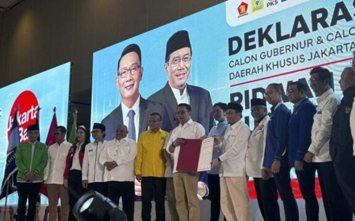 KIM Plus Deklarasikan Ridwan Kamil-Suswono, PDIP dan Anies Absen di Pilkada Jakarta