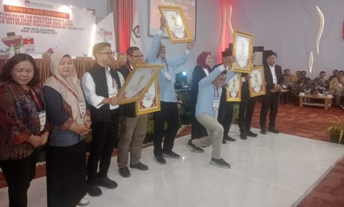 KPU Deli Serdang Tetapkan Nomor Urut Paslon Bupati dan Wakil Bupati KPU Deli Serdang Tetapkan Nomor Urut Paslon Bupati dan Wakil Bupati