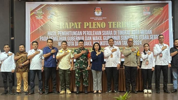 KPU Kota Medan Mulai Rekapitulasi Suara Pilkada Serentak 2024