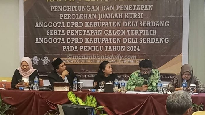 KPU Tetapkan 50 Caleg DPRD Deli Serdang Terpilih Hasil Pemilu