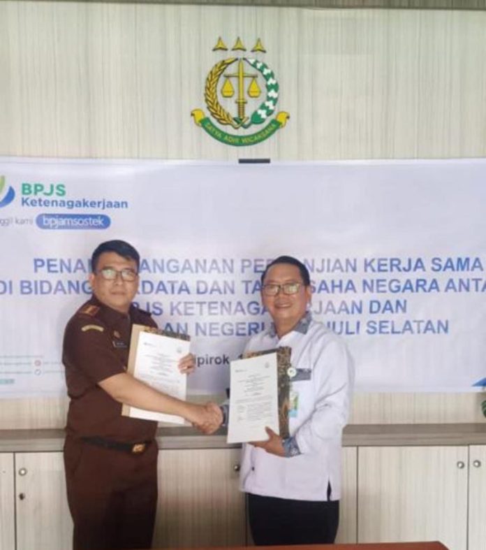 MoU BPJS dan Kejari Tapsel, Bidik Badan Usaha tanpa Jamsostek
