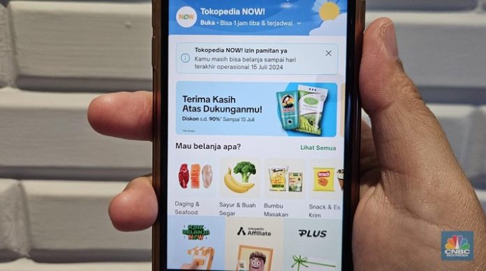 Mulai 16 Juli, Tokopedia Now Resmi Tutup