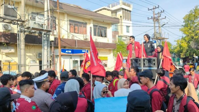PC IMM Demo di Polrestabes Medan, Ultimatum Datangkan Massa Lebih Besar