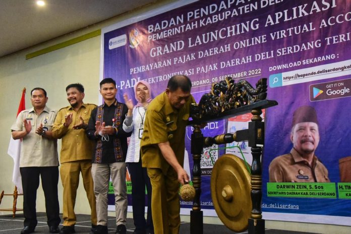 Permudah Masyarakat Bayar Pajak, Pemkab Deli Serdang Launching Aplikasi e-PADI