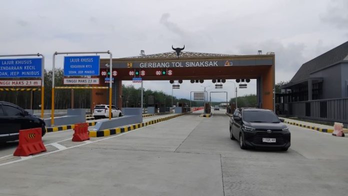 Pintu Tol Sinaksak Rampung, Rencana Dibuka Resmi Presiden
