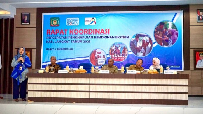 Plt Bupati Langkat Buka Rakor Kemiskinan Ekstrim