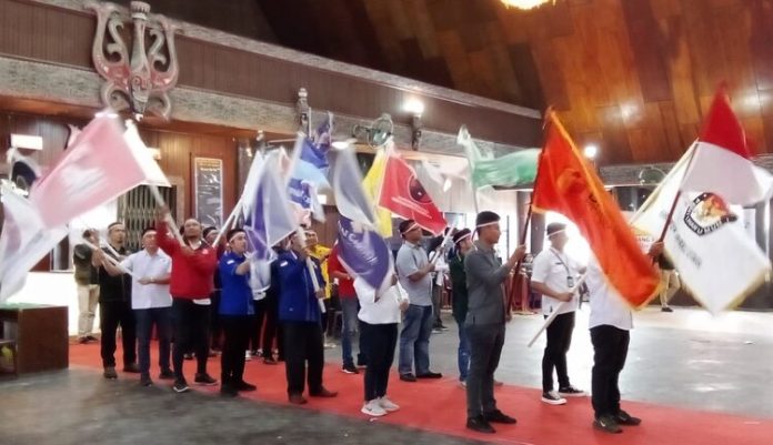 Polres Taput Deklarasi Pemilu Damai dan Teken Pakta Integritas