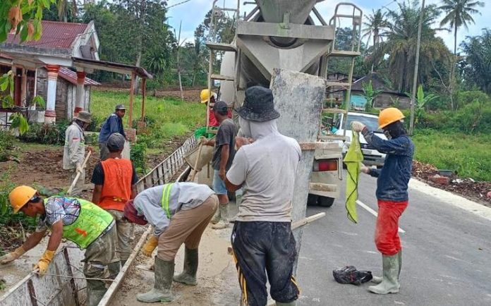 Proyek Dinas BMBK Sumut di Dairi Diduga Dikerjakan Tanpa Pengawasan