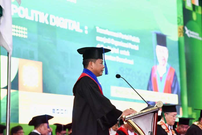 Rektor USU Prof Muryanto Amin Dikukuhkan Sebagai Guru Besar Ilmu Politik