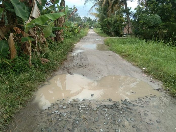 Rusak Parah! Jalan Huta Simbolon Tengko Tak Kunjung diperbaiki