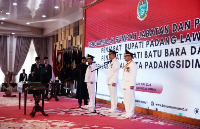 Sekda Labusel Resmi Dilantik Sebagai Pj Bupati Batu Bara