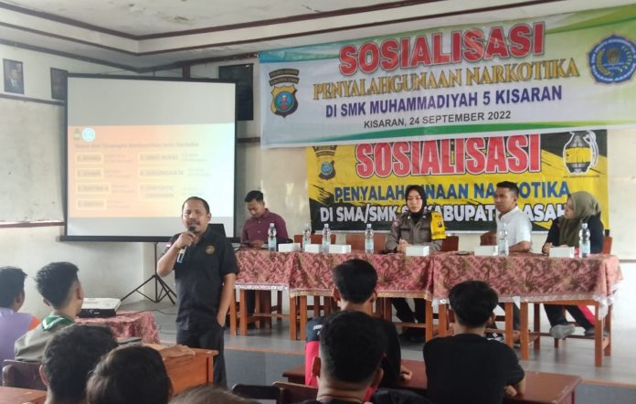 SMK Muhammadiyah 5 Kisaran Gelar Sosialisasi Bahaya Penyalahgunaan Narkoba