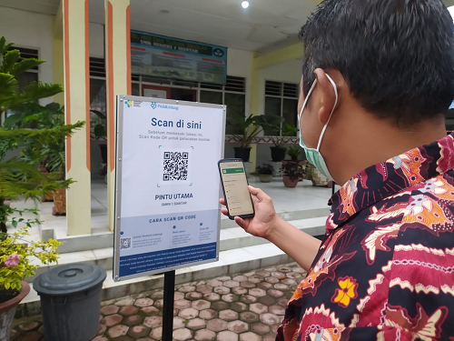 SMKN 1 Siantar Wajibkan Scan Aplikasi PeduliLindungi