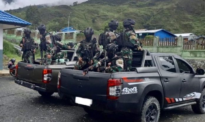 TNI Bantu Polri Amankan Bentrok Antarpendukung Paslon Pilkada di Puncak Jaya