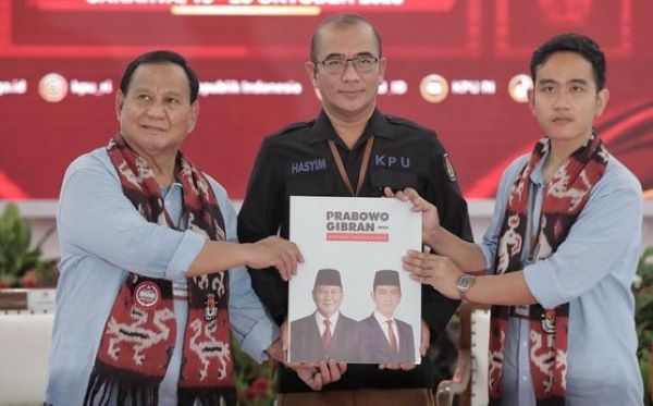 Unggul di 36 Provinsi, KPU Tetapkan Prabowo-Gibran Menang Satu Putaran