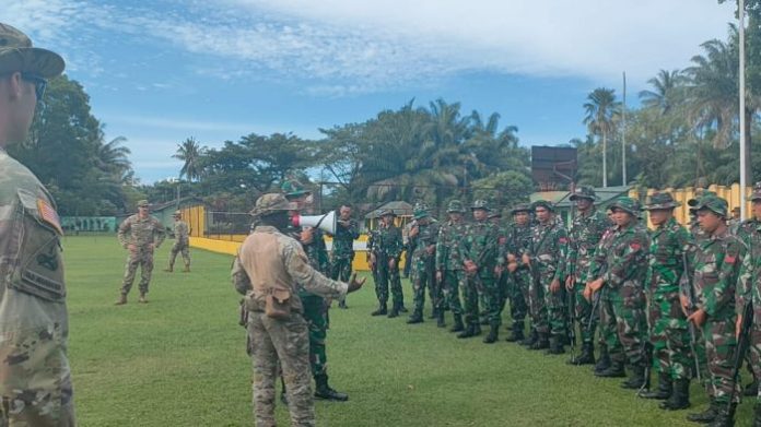 Yonif Raider 100/PS Teori Latihan Tempur dengan Prajurit US Army