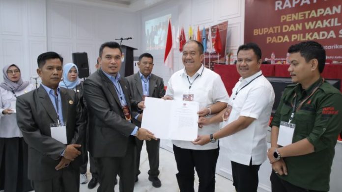 KPU Asahan Tetapkan Bupati dan Wakil Bupati Terpilih pada Pilkada 2024